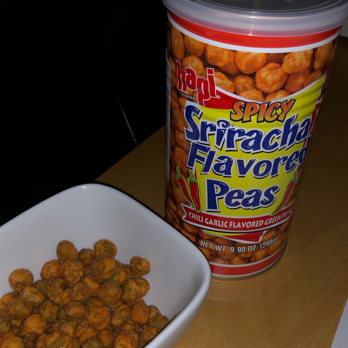 Spicy Sriracha Flavoured Peas from Hapi snacks - Vegan Product Reviews ...