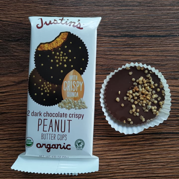 Justin's Dark Chocolate Crispy Peanut Butter Cups Review | abillion