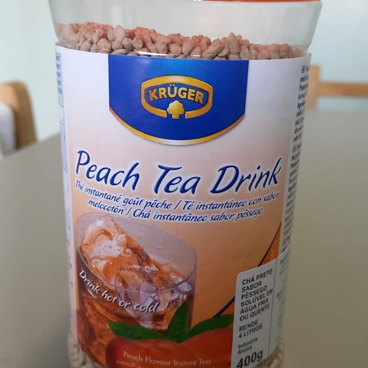 Peach tea drink from krüger - Vegan Product Reviews & Ratings | abillion