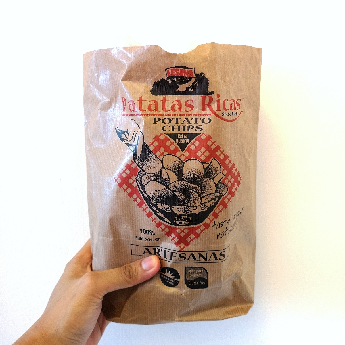 Patatas Ricas Potato Chips from Lesana Fritos - Vegan Product Reviews ...