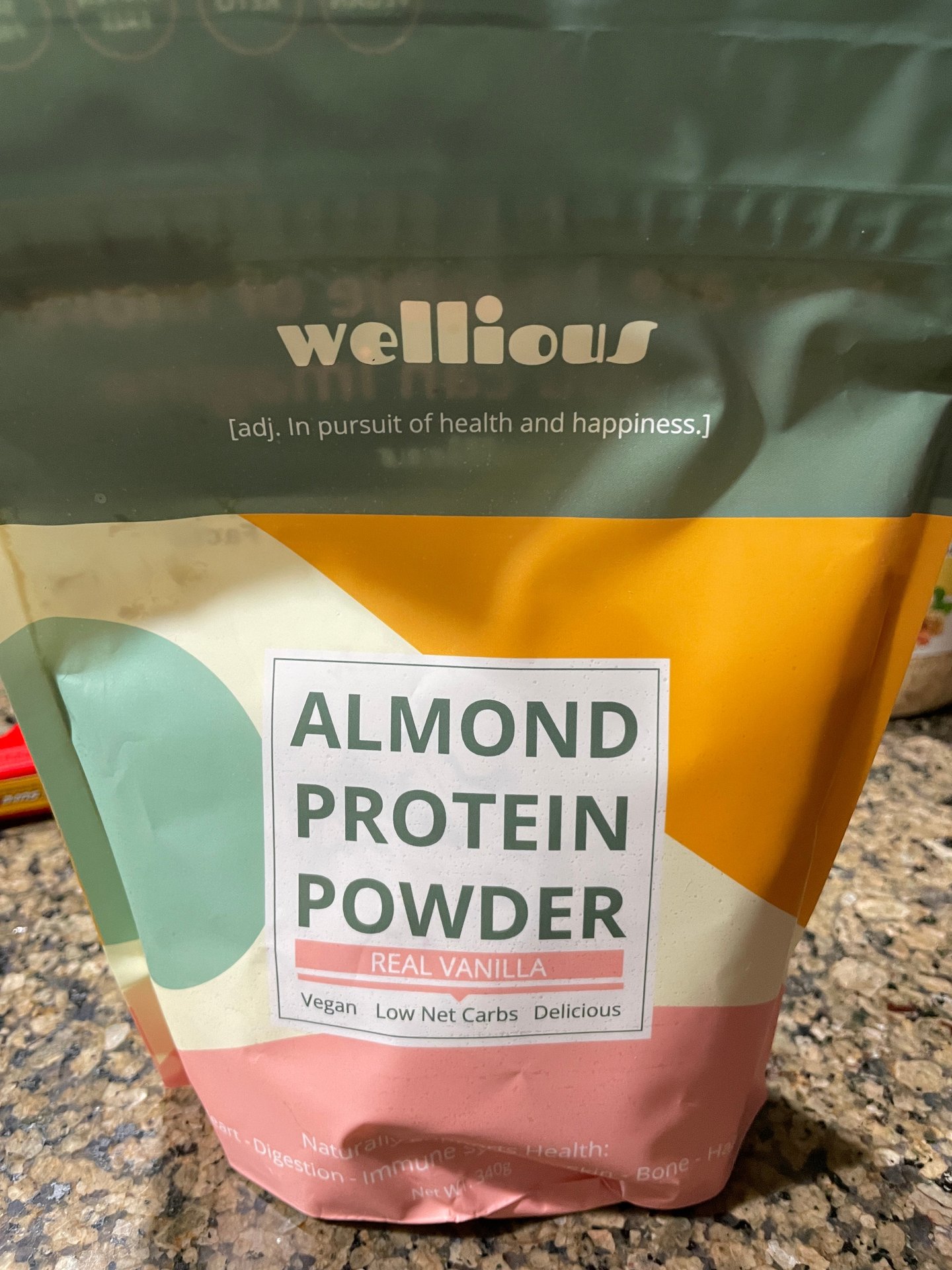 Almond protein powder from Wellious - Vegan Product Reviews & Ratings ...