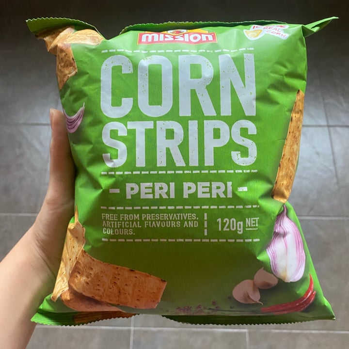 Mission Foods Corn Strips Peri Peri Review | abillion