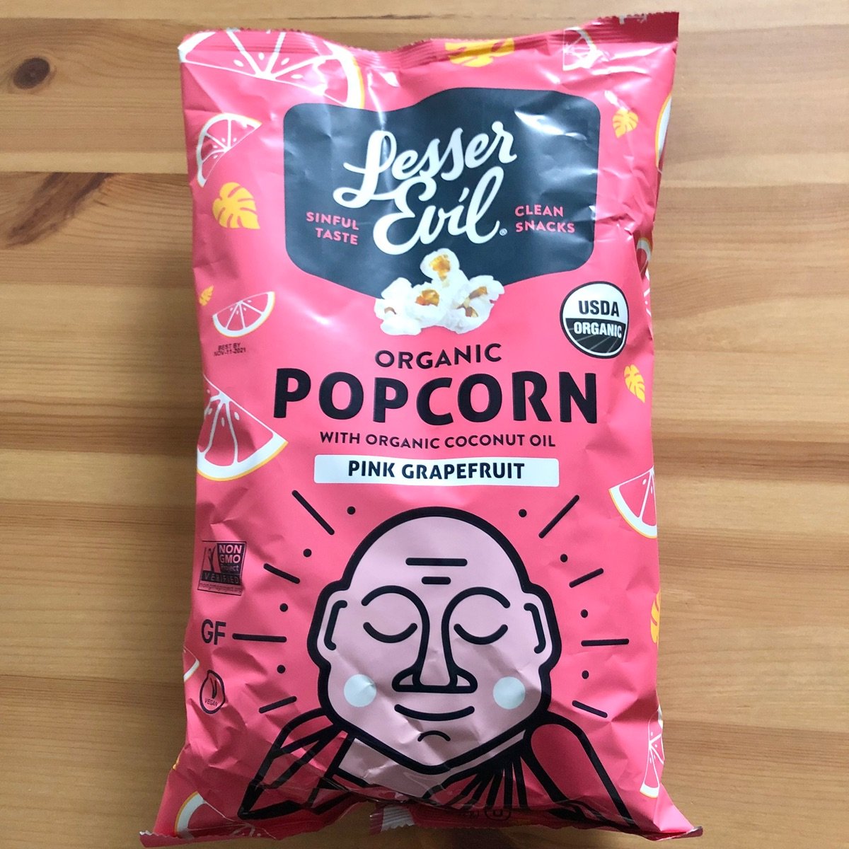 Grapefruit Popcorn from Lesser Evil Snacks - Vegan Product Reviews ...