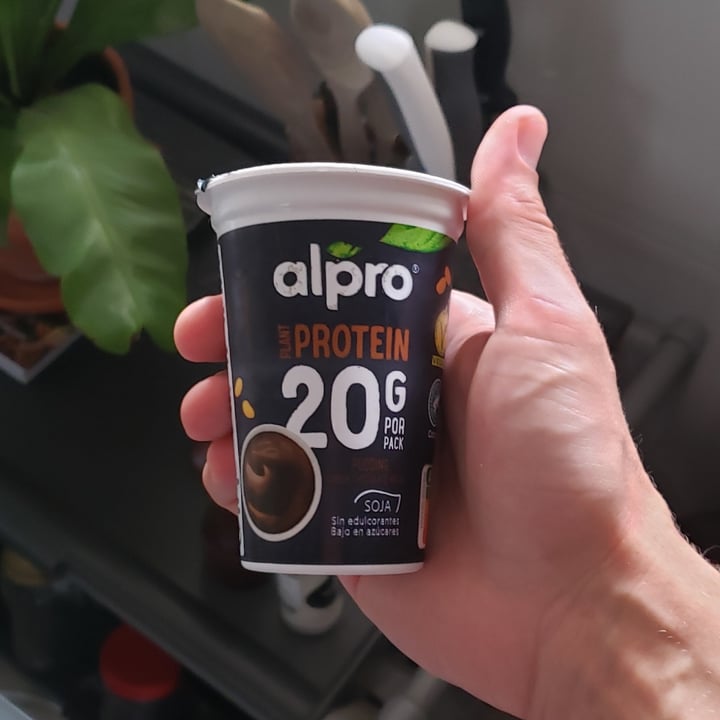 Alpro dark chocolate plant protein pudding Review | abillion