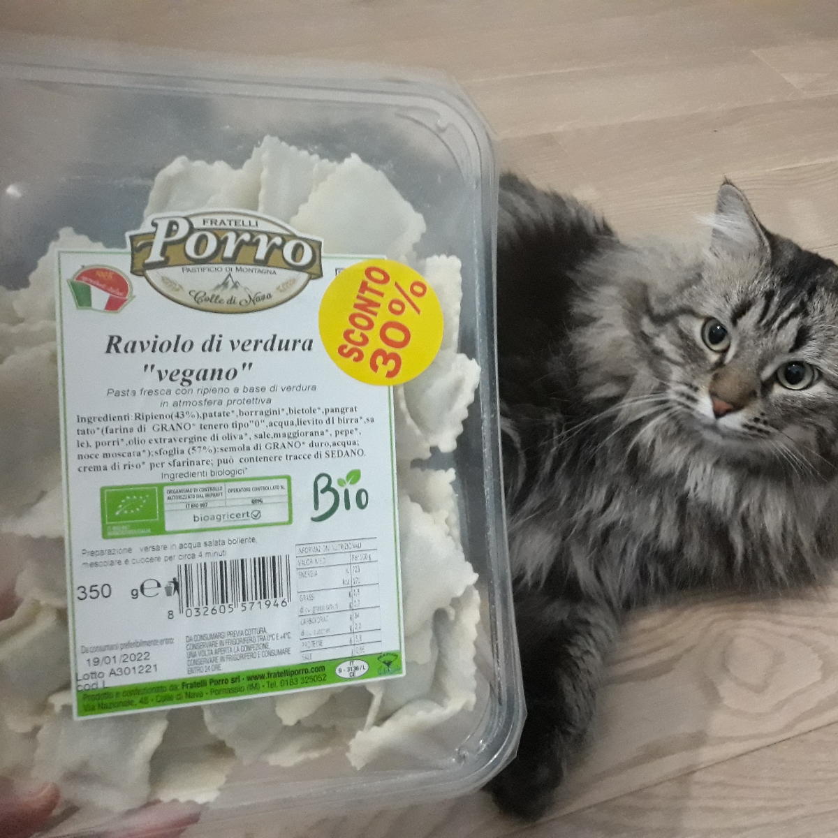 Raviolo di verdura vegano from Fratelli Porro - Vegan Product Reviews ...