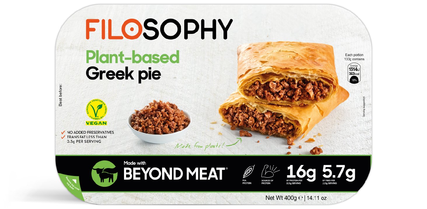 Plant-based Greek Pie with Beyond Meat from Filosophy - Vegan Product ...
