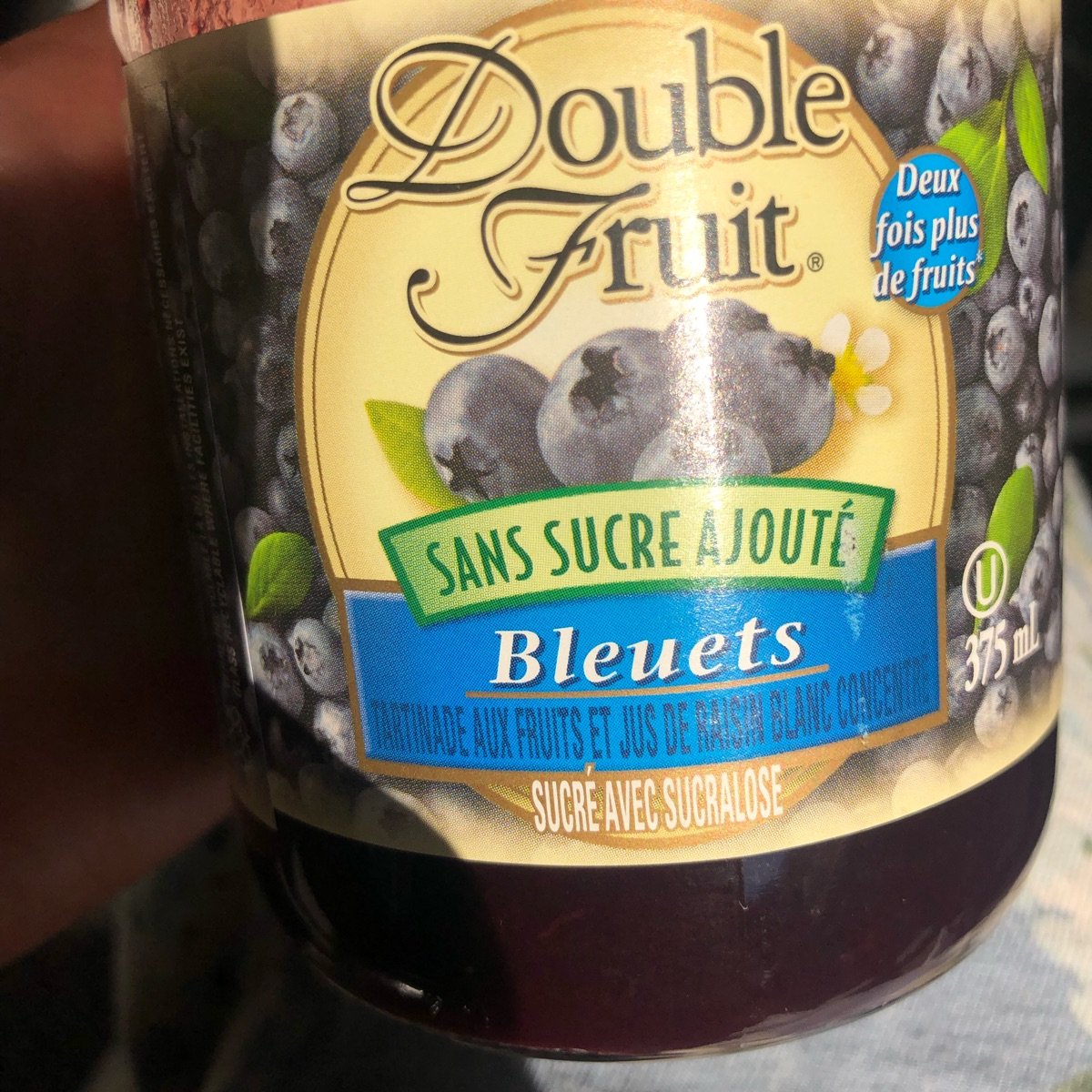 Blueberry no sugar added from double fruit - Vegan Product Reviews ...