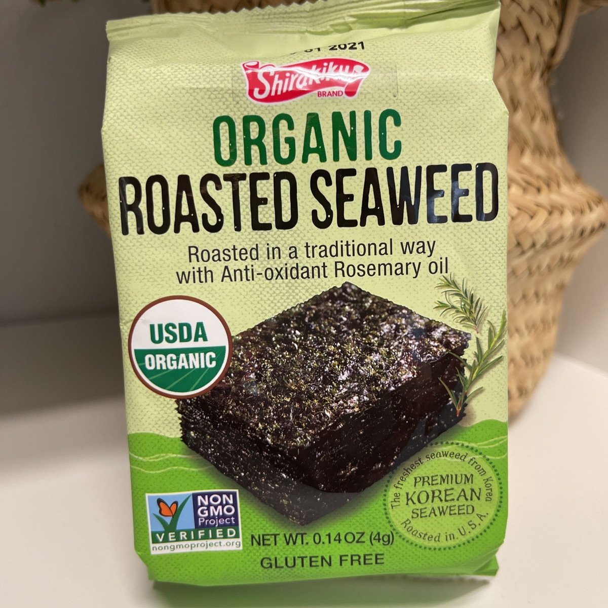 Organic Roasted Seaweed from Shirakiku - Vegan Product Reviews ...