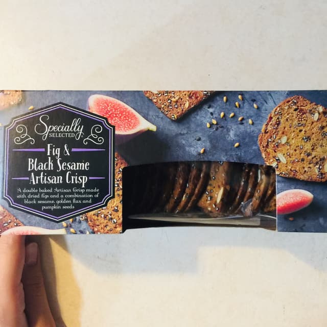 ALDI Specially Selected Fig and Black Sesame Artisan Crisp Reviews ...