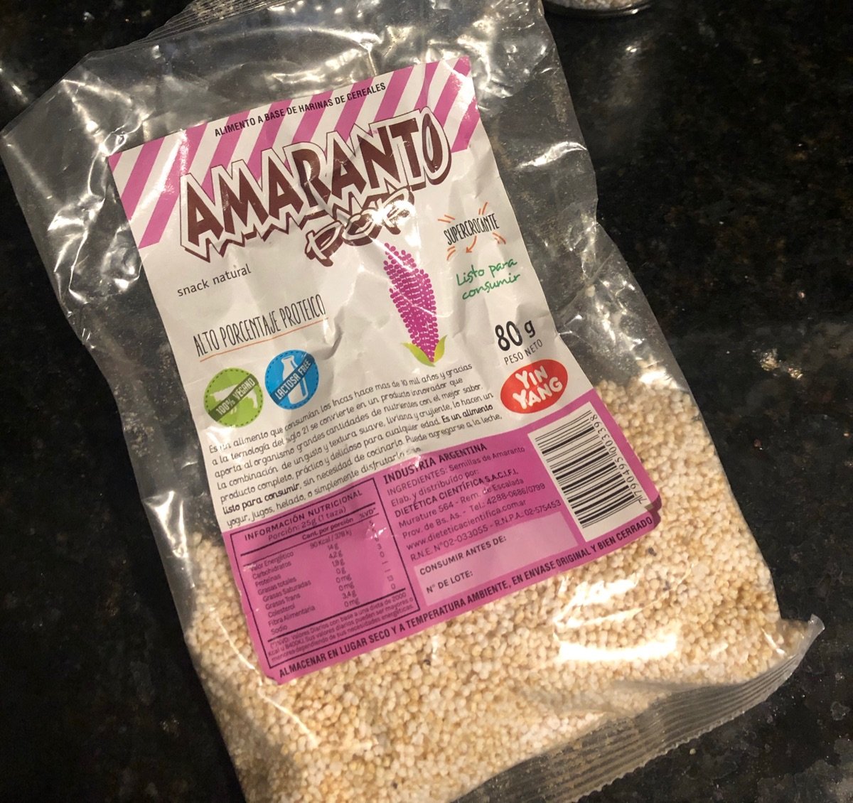 Amaranto Pop from Yin Yang - Vegan Product Reviews & Ratings | abillion