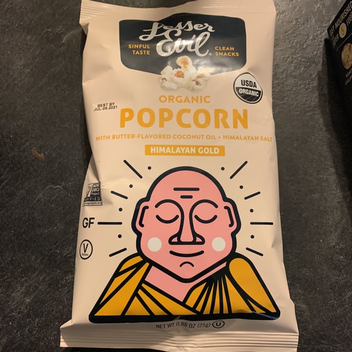 Lesser Evil Snacks Himalayan Gold Popcorn Review | abillion