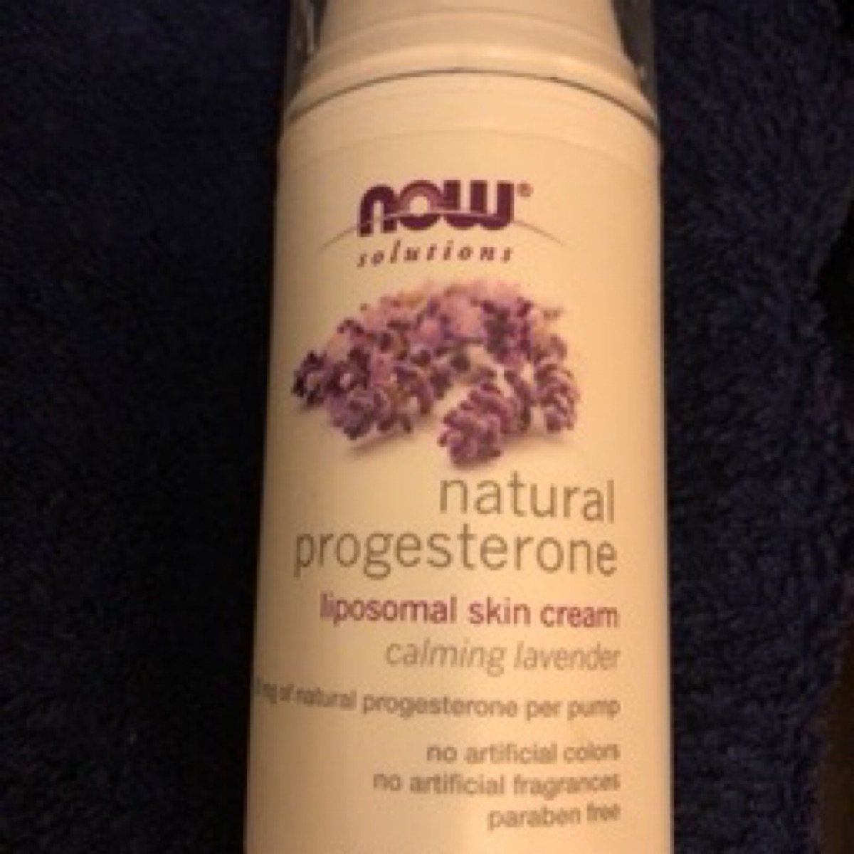 Natural Progesterone Liposomal Skin Cream Calming Lavender from NOW ...