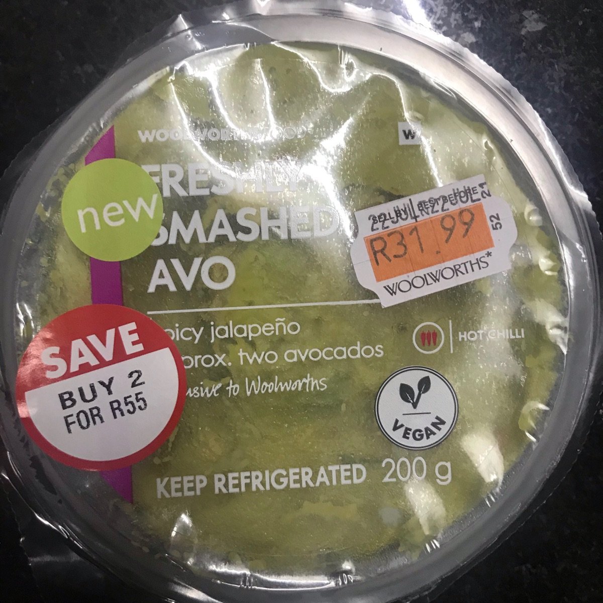 Freshly Smashed Avo Jalapeño from Woolworths Food - Vegan Product ...