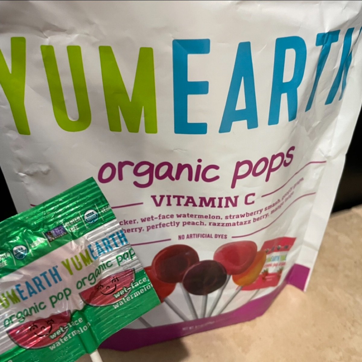 Organic pops vitamin c from YumEarth - Vegan Product Reviews & Ratings ...