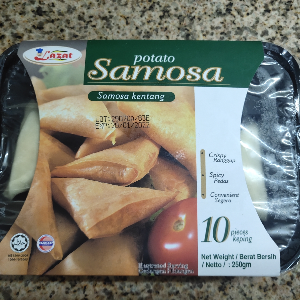 Potato Samosa from Lazat - Vegan Product Reviews & Ratings | abillion