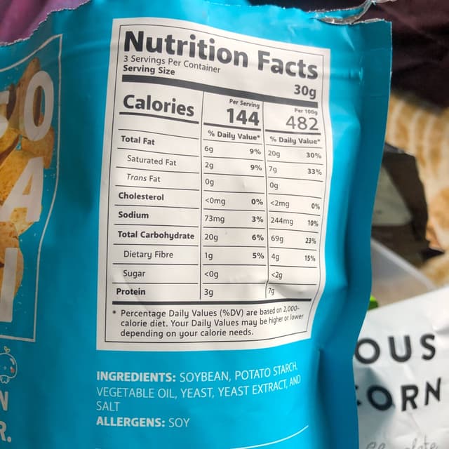 soy chips original from Soyami - Vegan Product Reviews & Ratings | abillion