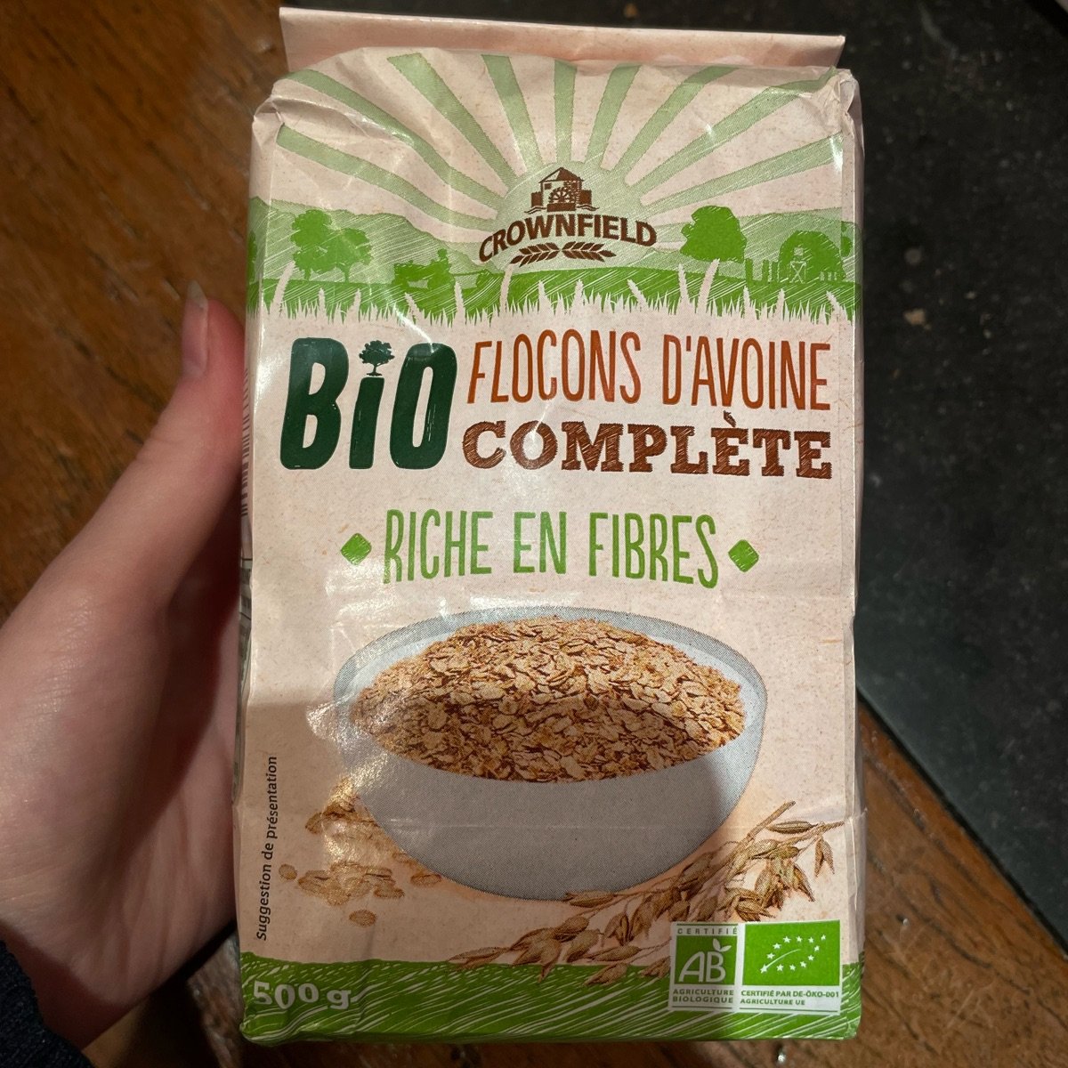 Bio flocons d'avoine complète from Crownfield - Vegan Product Reviews ...