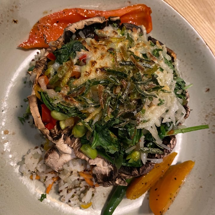 Milestones Grill and Bar Surrey, Canada Stuffed Portobello Mushroom Cap ...