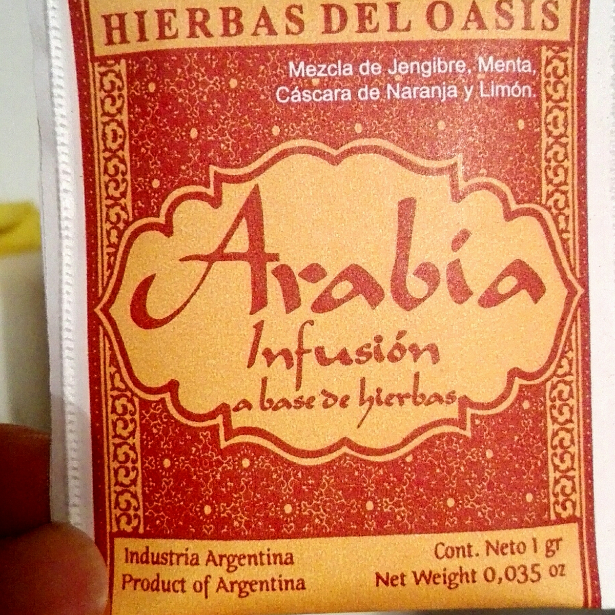Arabia infusion a base de hierbas from Hierbas del oasis - Vegan ...