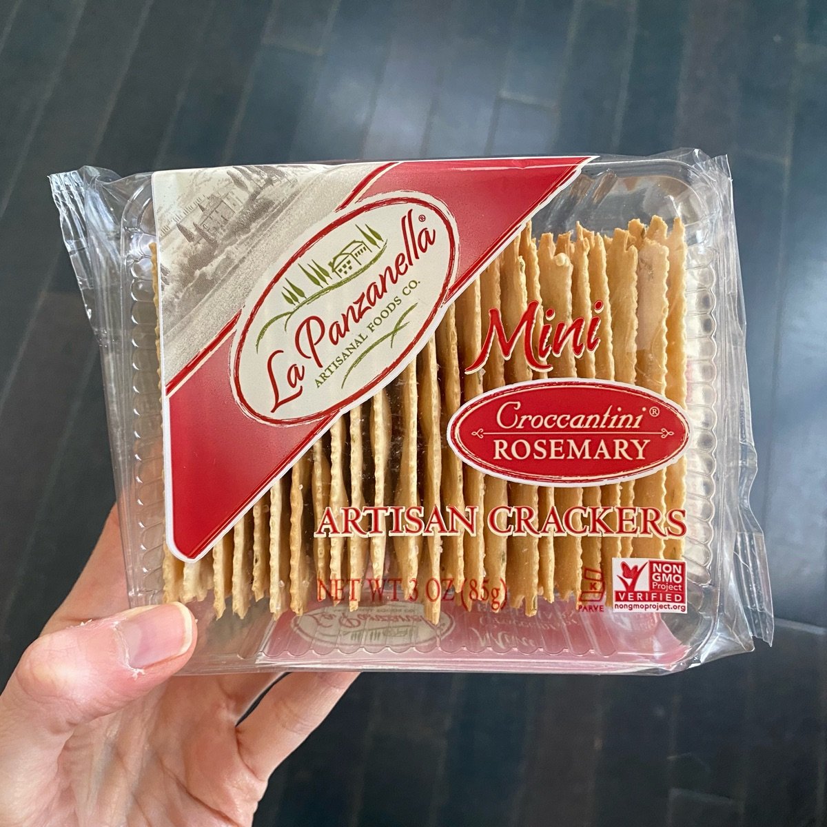 Mini Organic Crackers, Rosemary from La Panzanella - Vegan Product ...