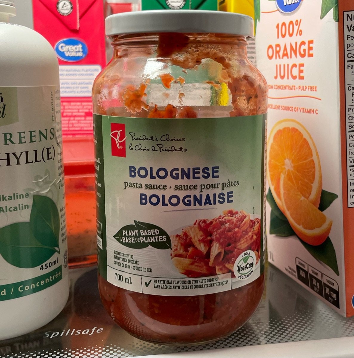 Plant Based Bolognese Pasta Sauce from PC President’s Choice - Vegan ...
