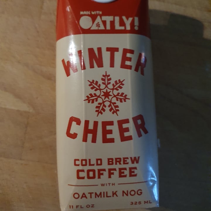 Oatly Winter Cheer Cold Brew Coffee with Oatmilk Nog Review | abillion