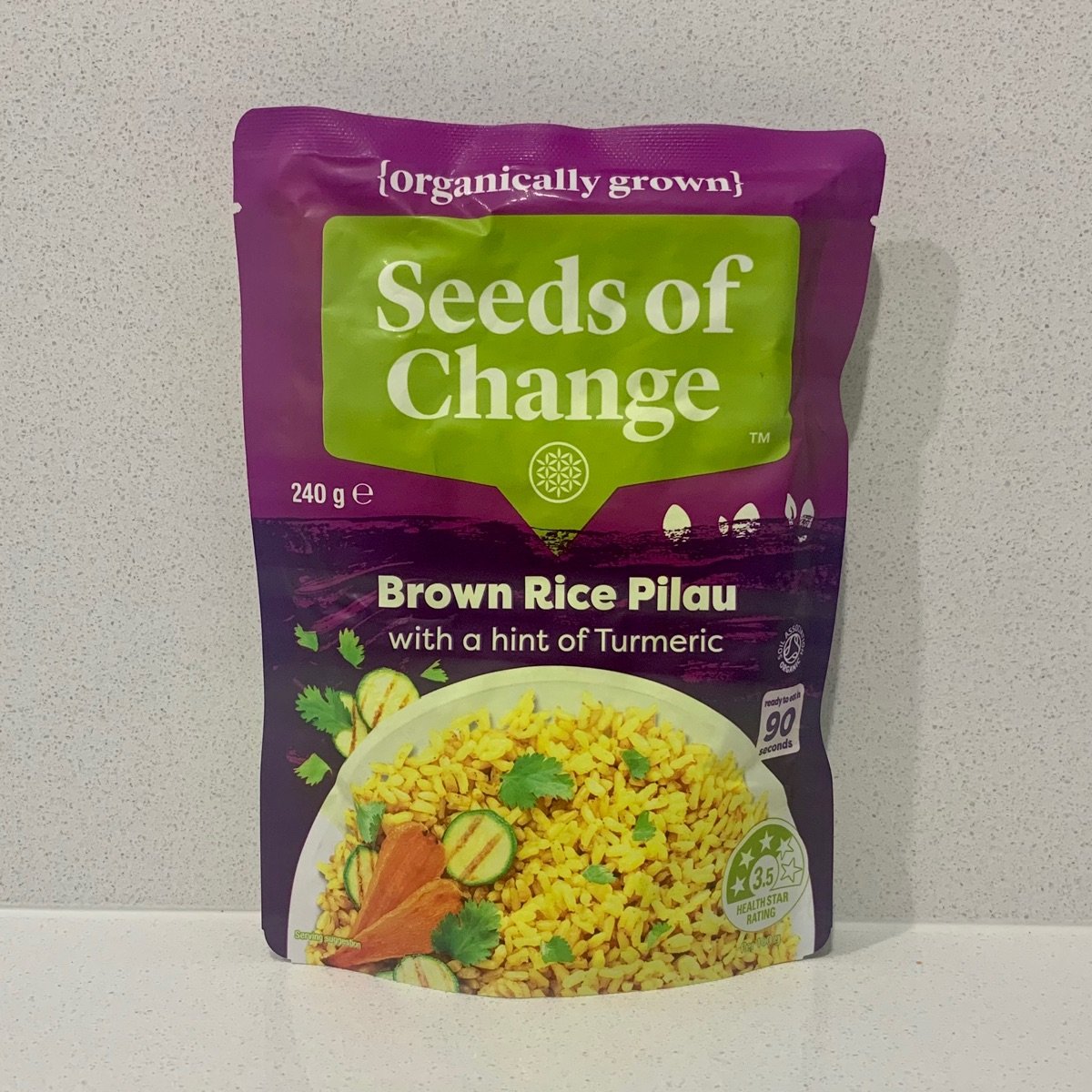 Brown Rice Pilau with a hint of Turmeric from Seeds of Change - Vegan ...