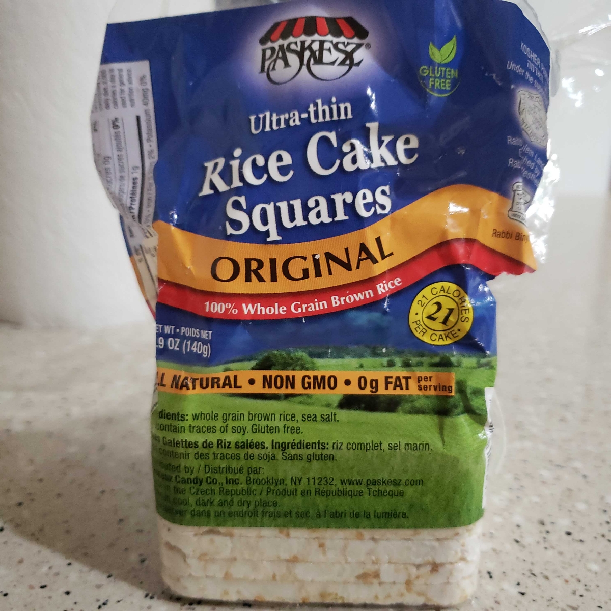 Rice Cake Squares from Paskesz - Vegan Product Reviews & Ratings | abillion