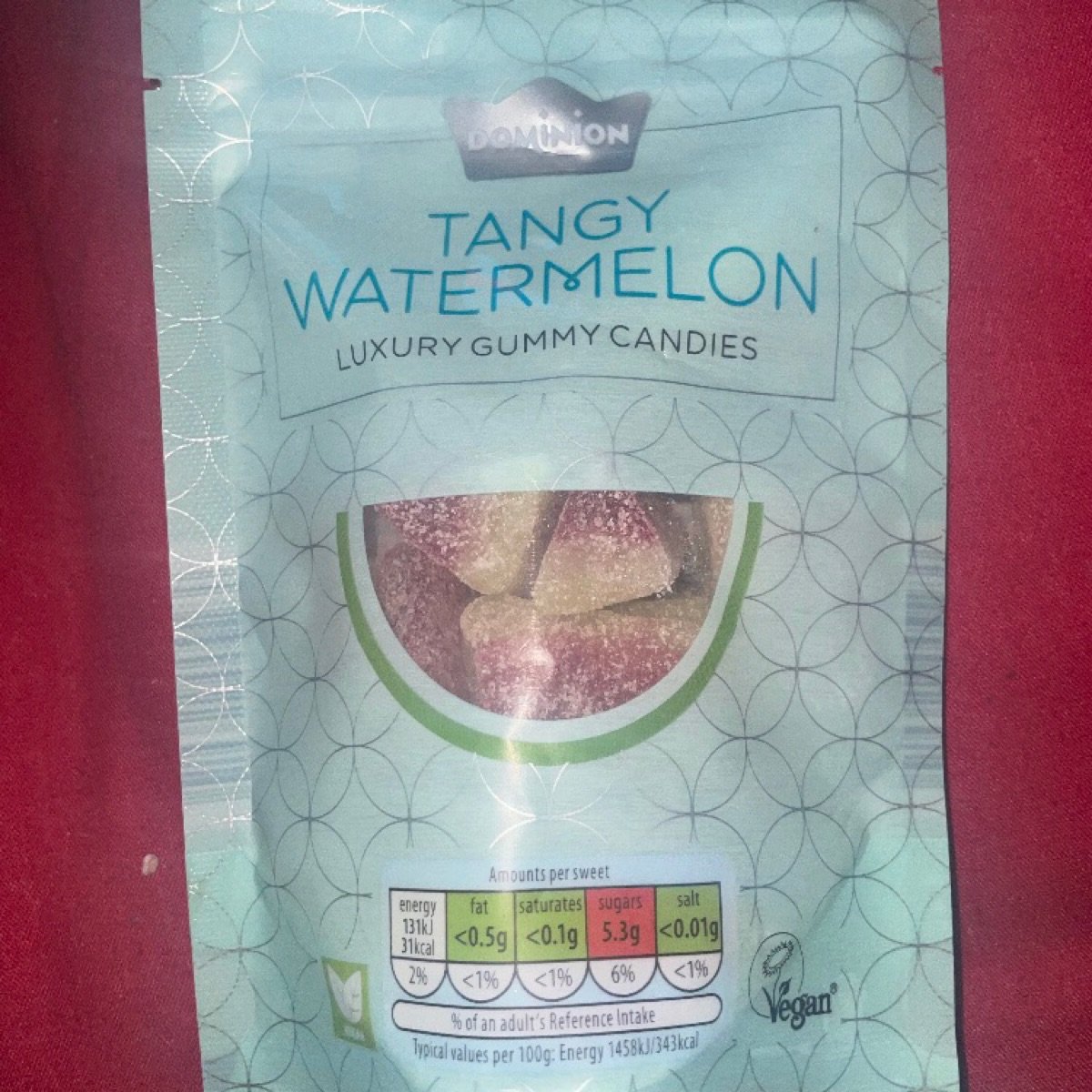 Tangy Watermelon from Dominion - Vegan Product Reviews & Ratings | abillion