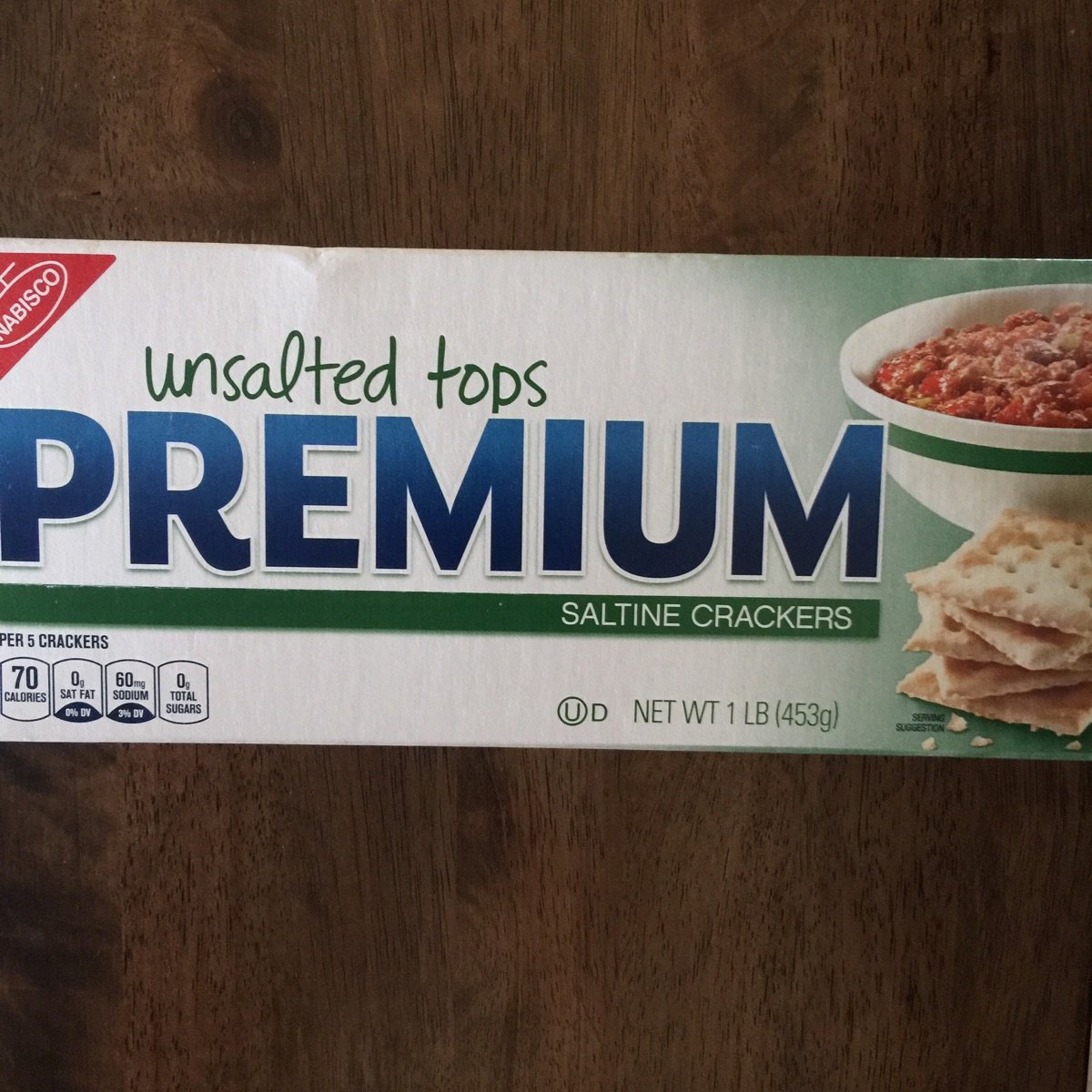 Premium Saltine Crackers with Unsalted Tops from Nabisco - Vegan ...