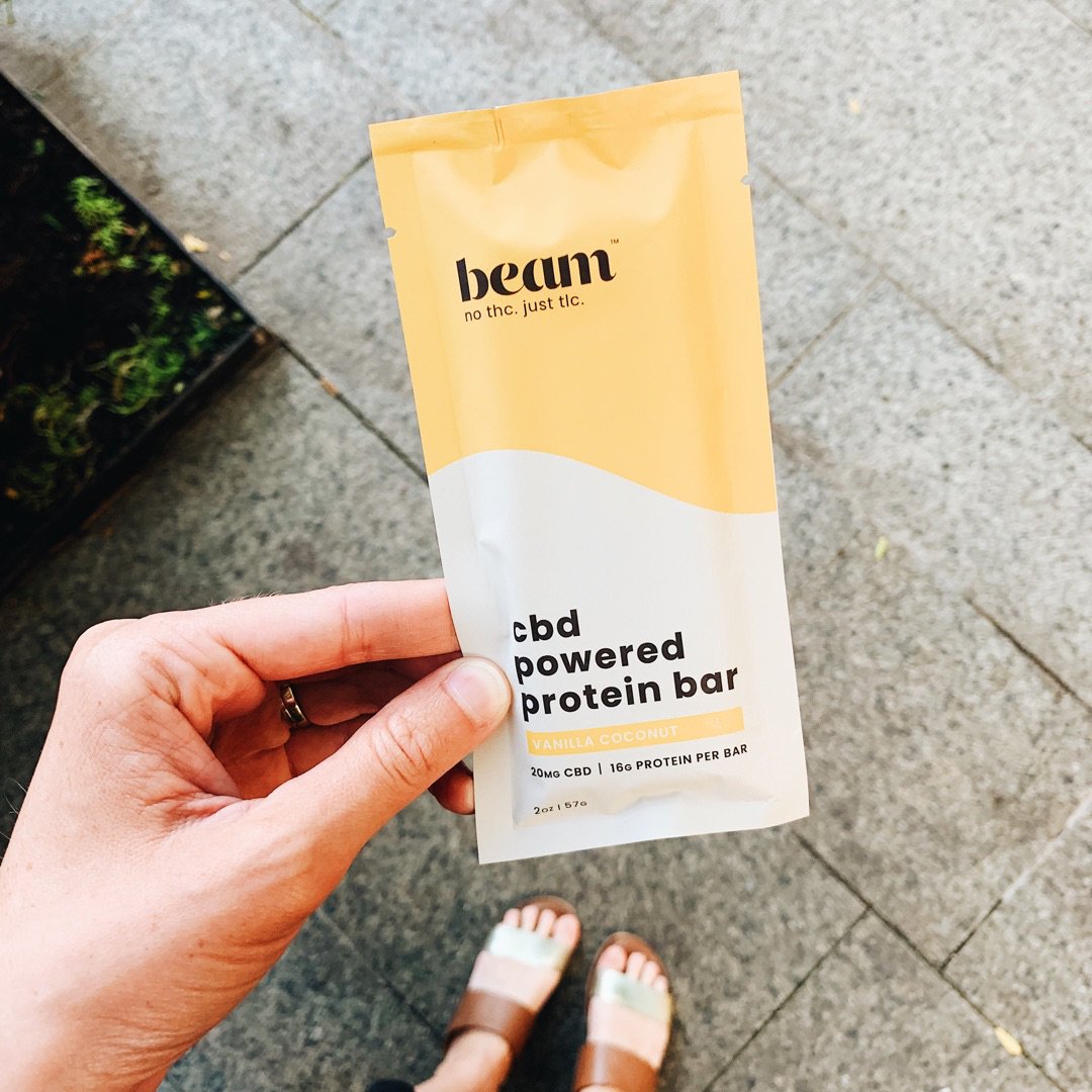 Vanilla Coconut CBD Powered Protein Bar from BEAM Be Amazing - Vegan ...