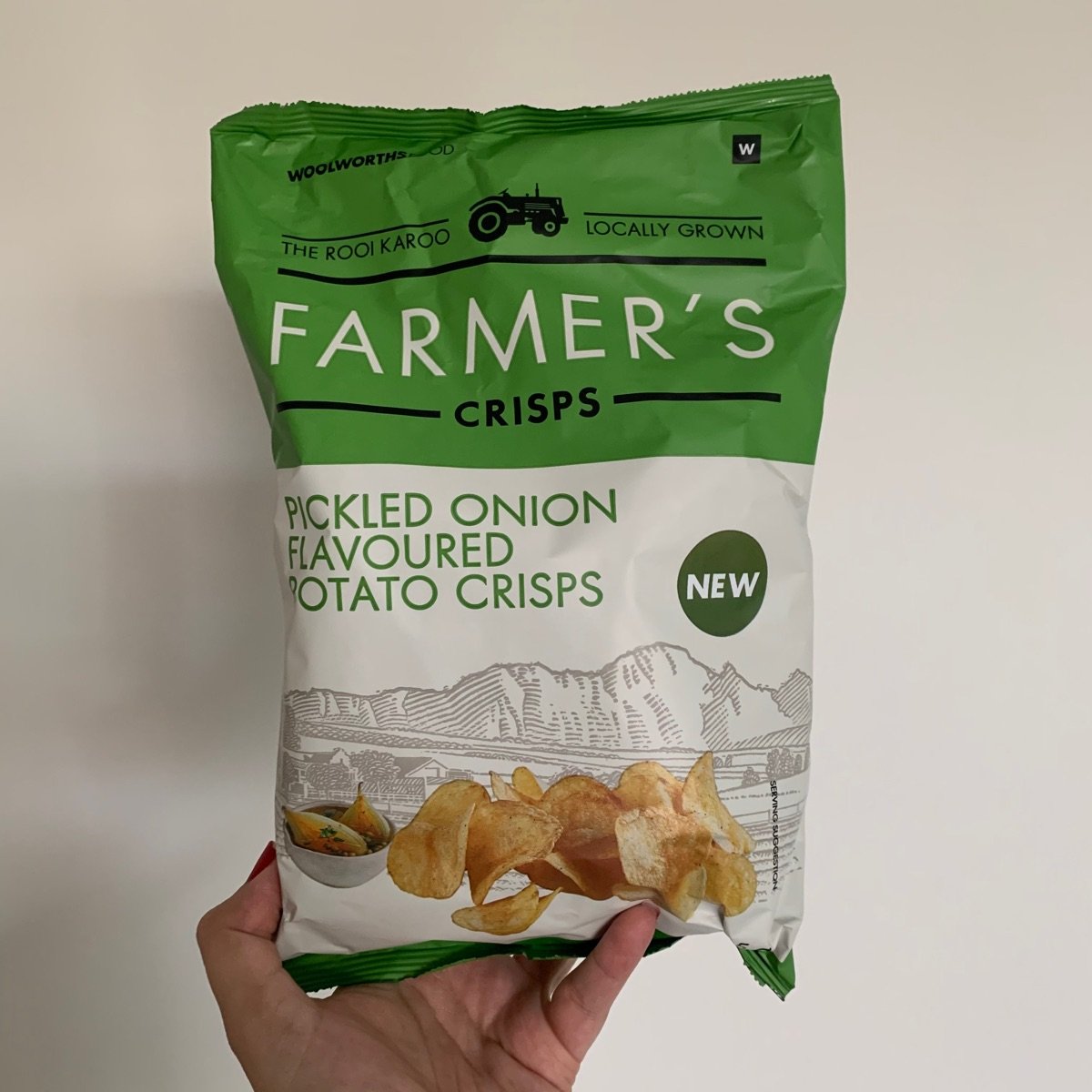 Farmers Crisps Pickled Onion Flavour from Woolworths - Vegan Product ...