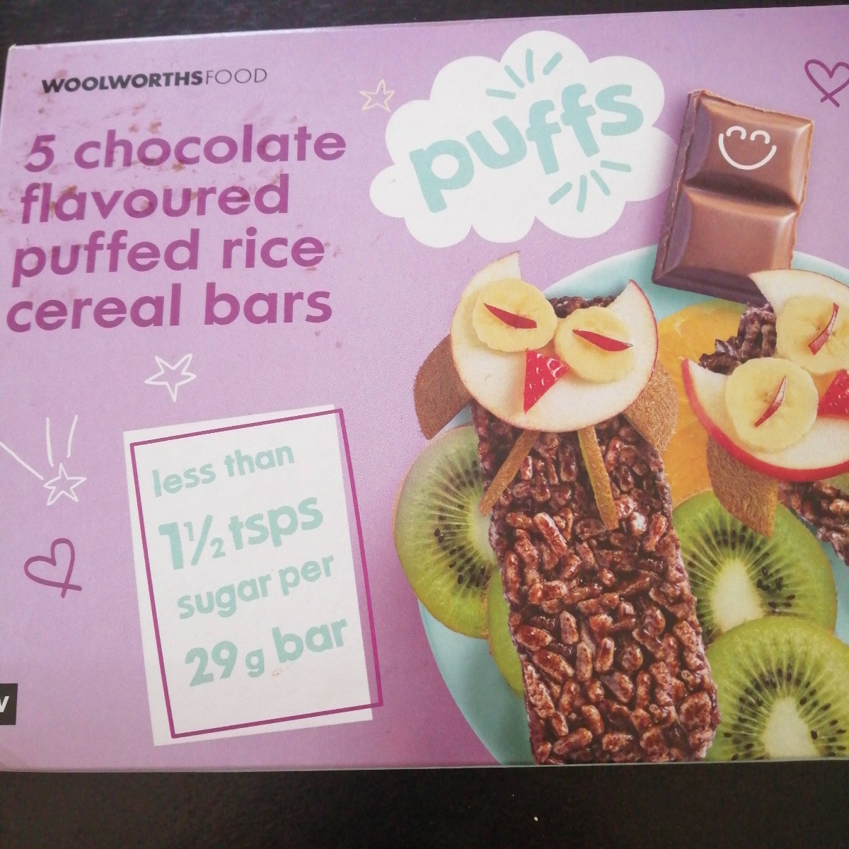 5 Chocolate Flavoured Puffed Rice Cereal Bars from Woolworths - Vegan ...