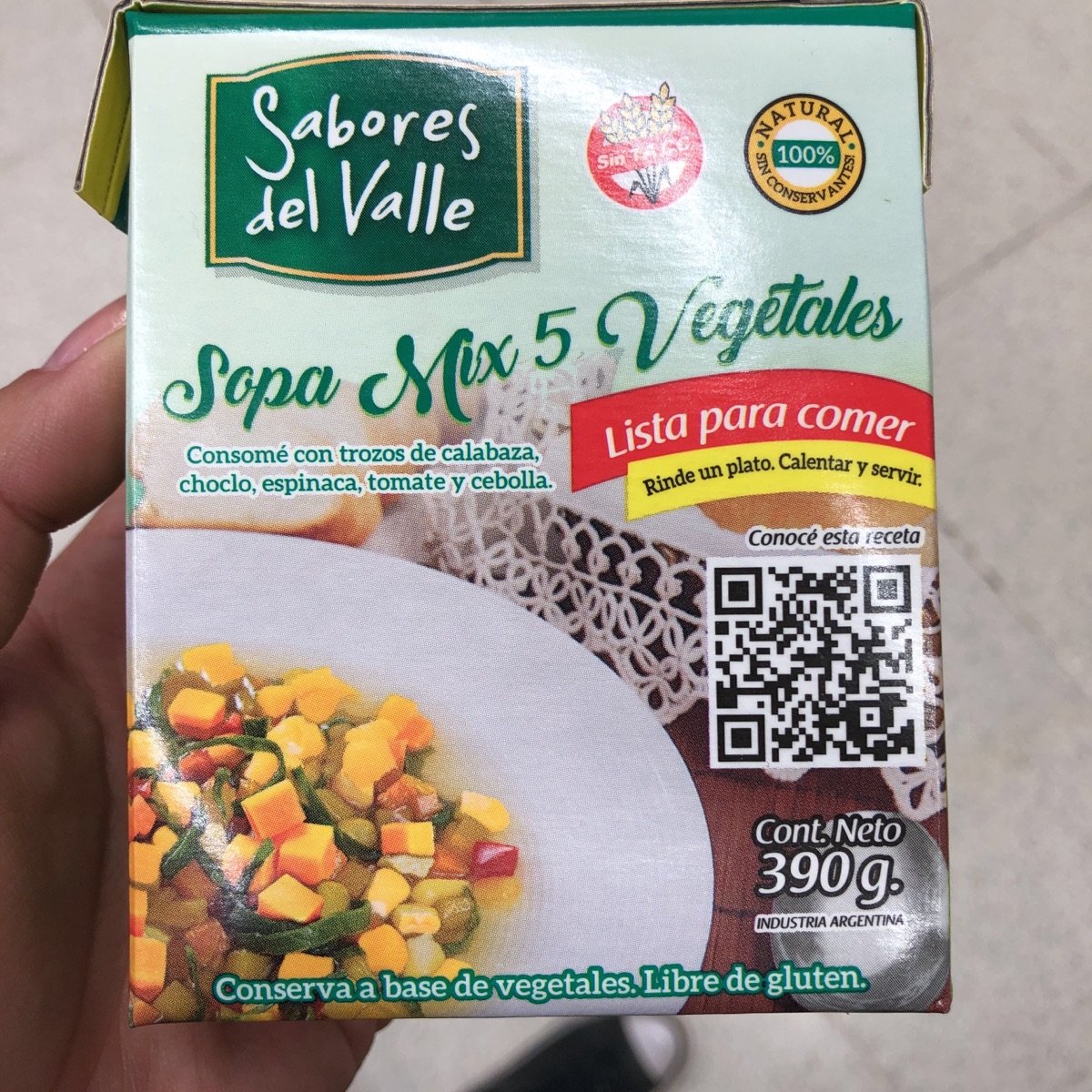 Sopa Mix 5 Vegetales from Sabores del Valle - Vegan Product Reviews ...