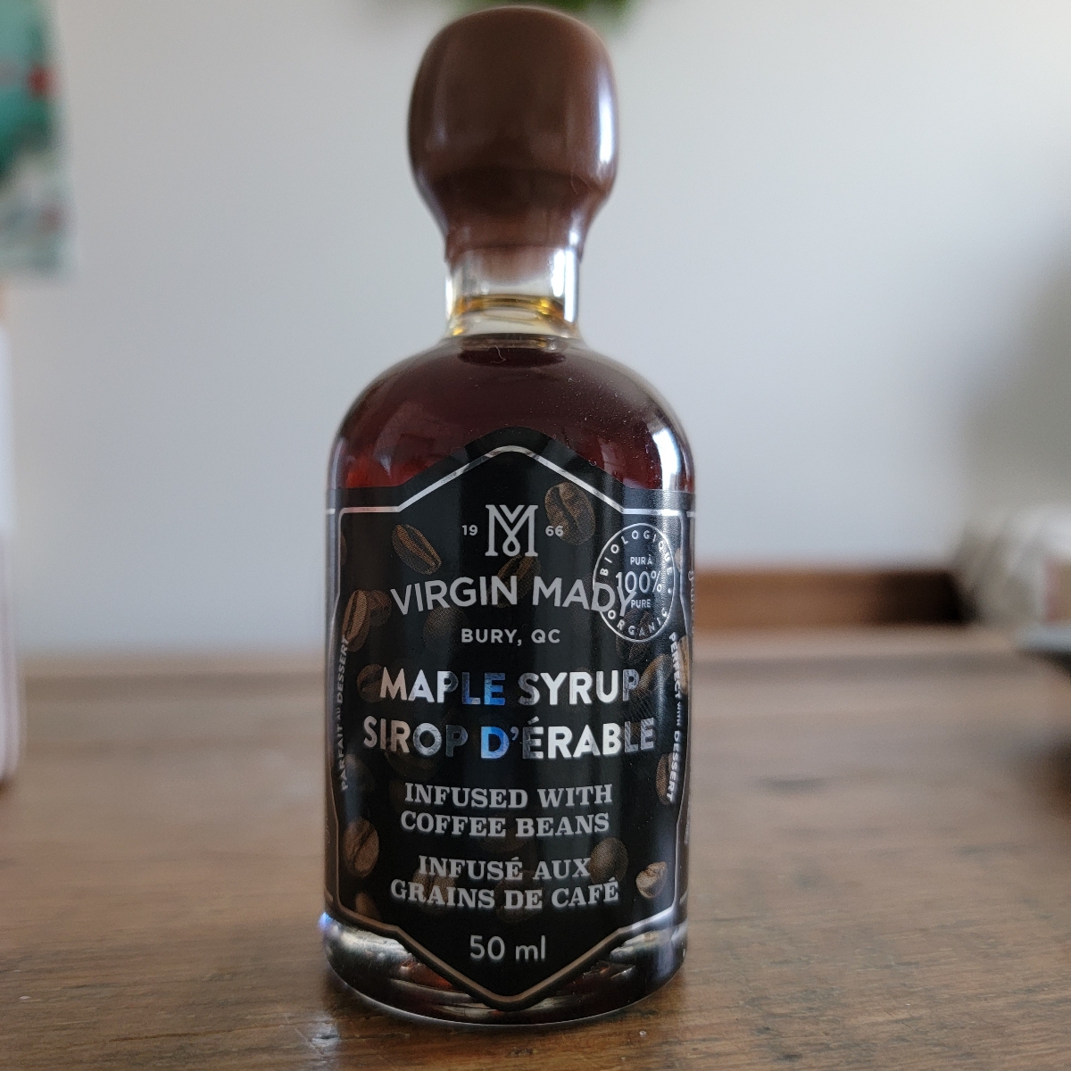 Coffee infused maple syrup from Virgin mady - Vegan Product Reviews ...