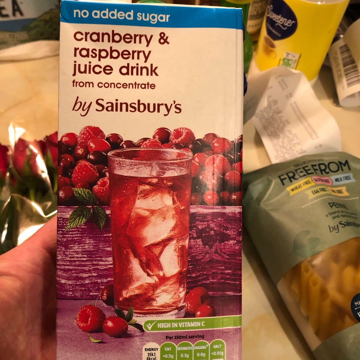 Cranberry & Raspberry Juice Drink from Sainsbury's - Vegan Product ...