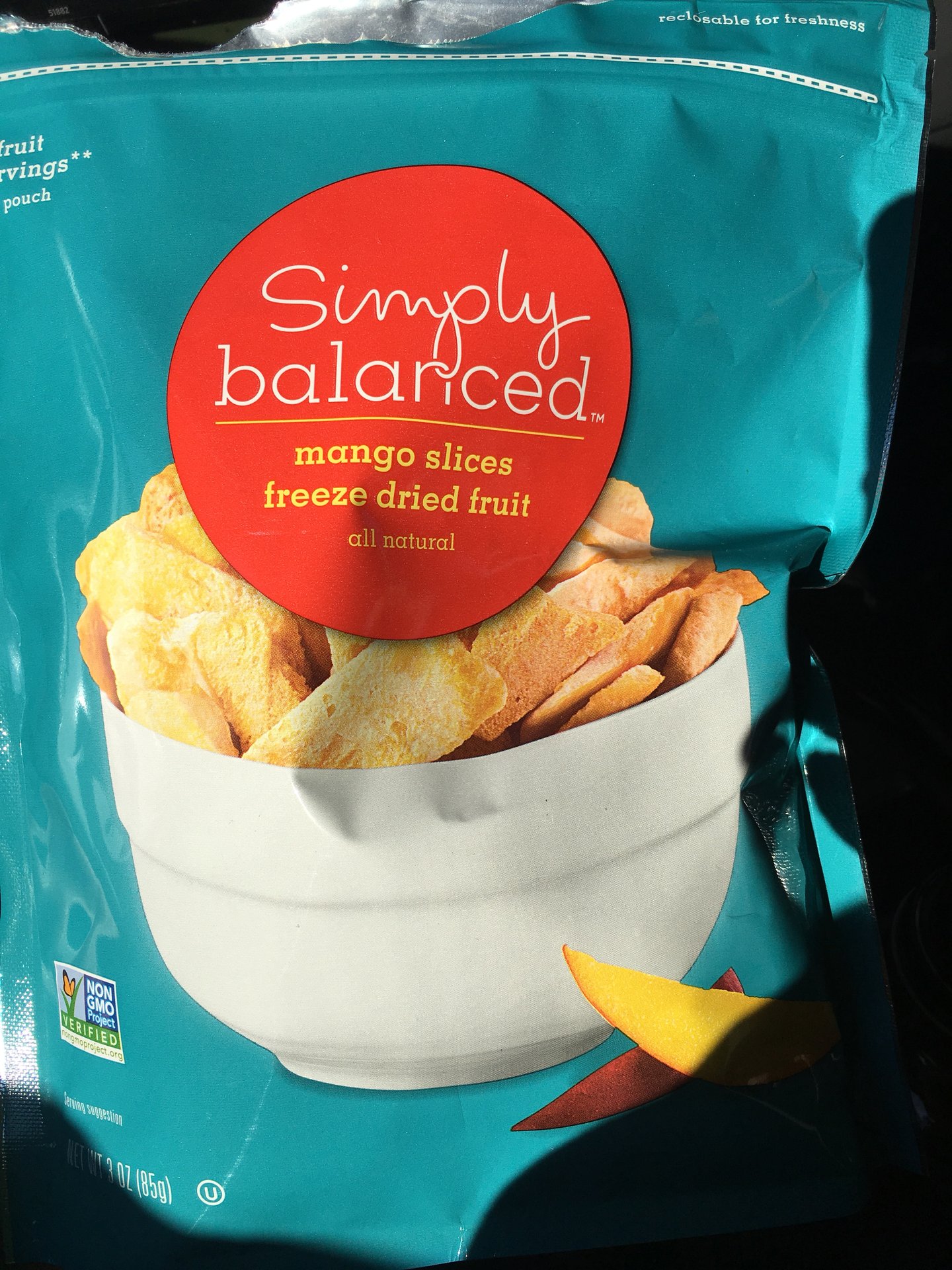 Freeze dried mango slices from Simply Balanced - Vegan Product Reviews ...