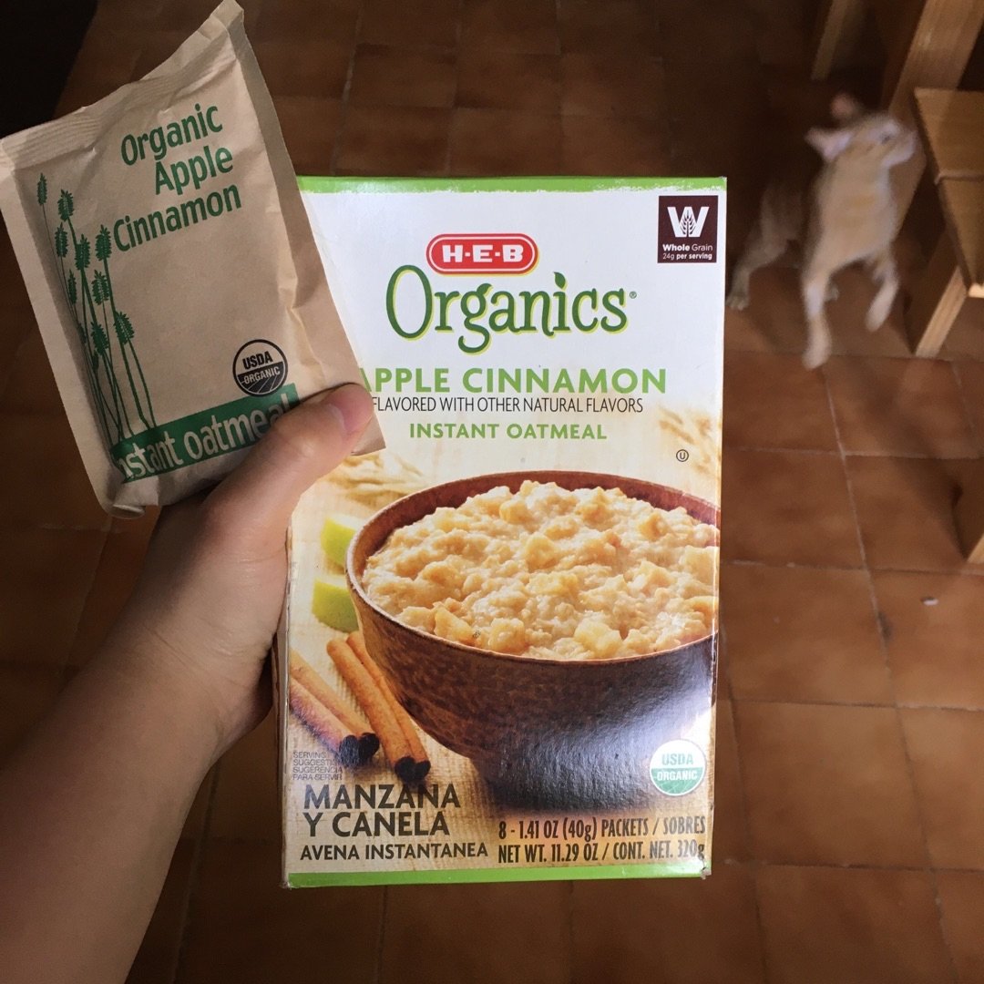 Instant Oatmeal Apple Cinnamon from H-E-B - Vegan Product Reviews ...