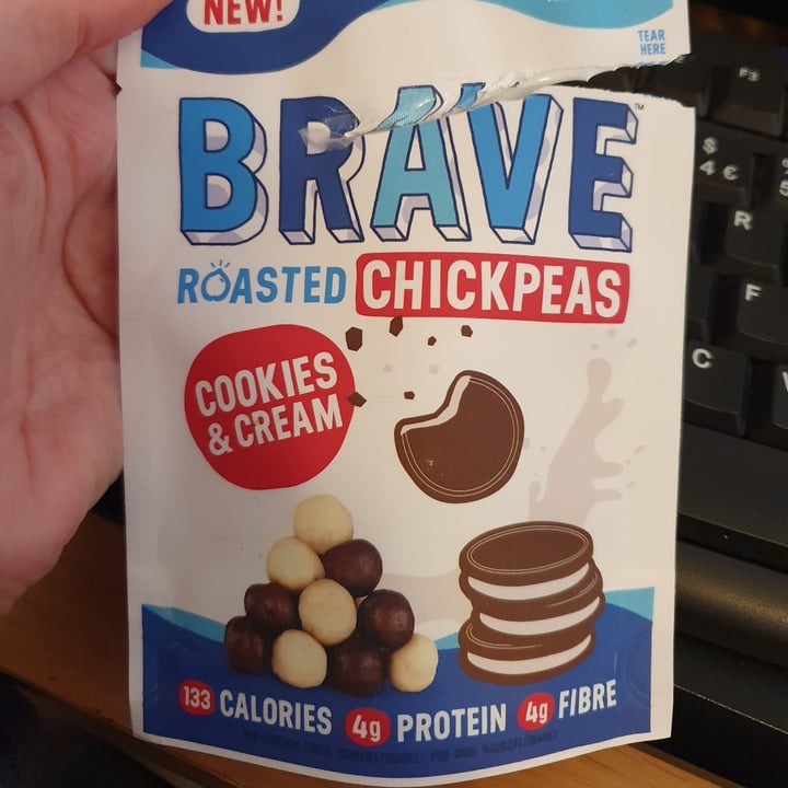 Brave Cookies and cream roasted chickpeas Review | abillion