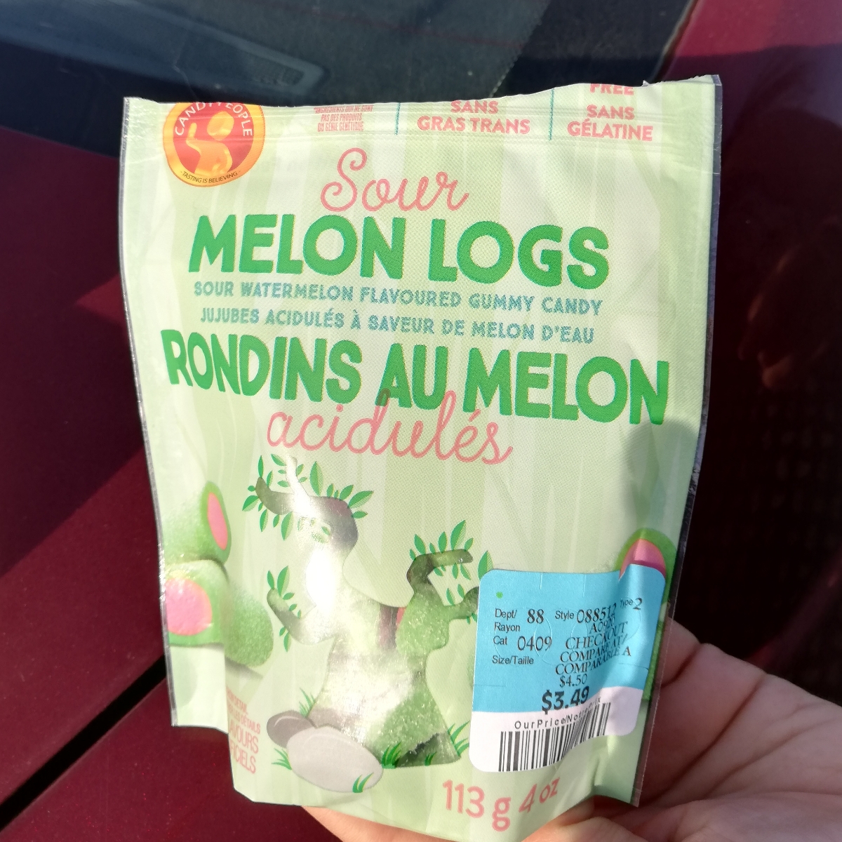Sour Melon Logs from Candy People - Vegan Product Reviews & Ratings ...