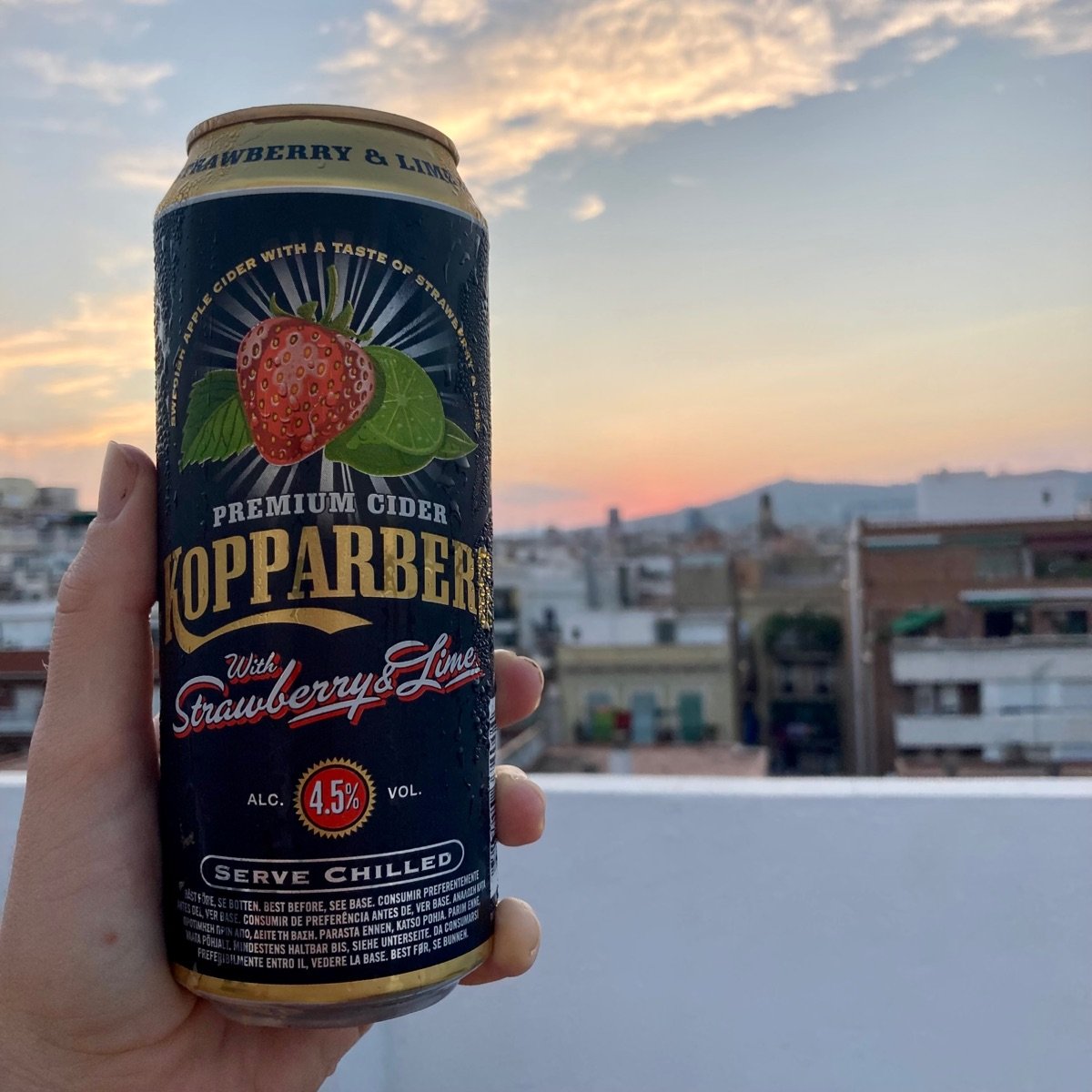 Strawberry and Lime Premium Cider from Kopparberg - Vegan Product ...