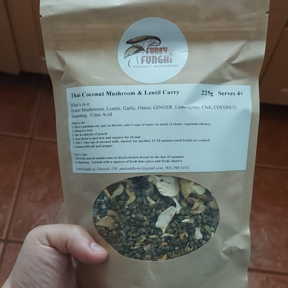 Coconut Lentil Mushroom Curry from Funky Fungi - Vegan Product Reviews ...