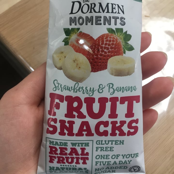 The dormen moments Strawberry & Banana fruit snacks Review | abillion