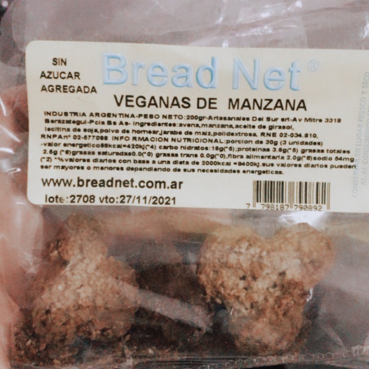 Cookies de manzana from Bread Net - Vegan Product Reviews & Ratings ...