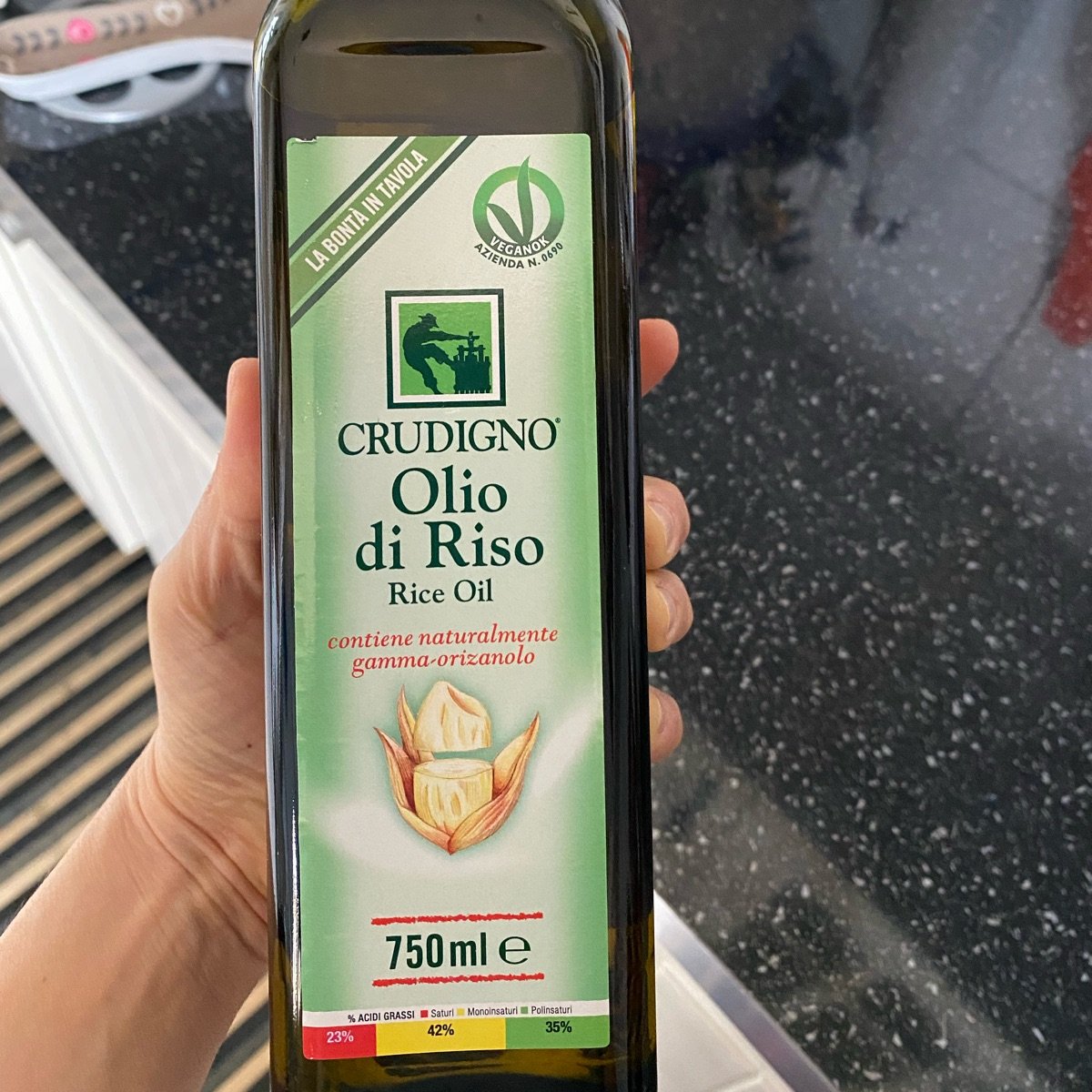 Olio di riso from Crudigno - Vegan Product Reviews & Ratings | abillion