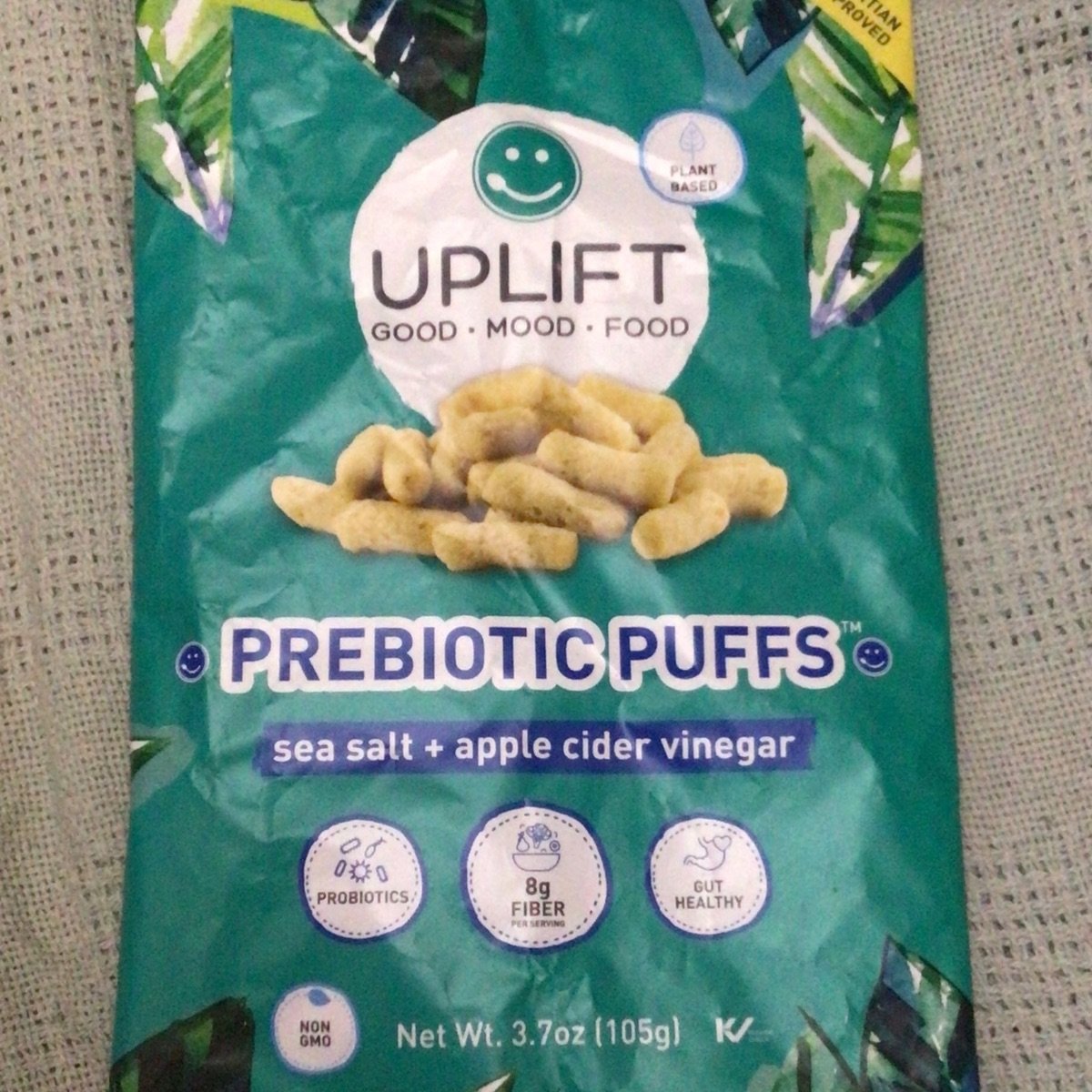Prebiotic Puffs Sea Salt + Apple Cider Vinegar from Uplift - Vegan ...