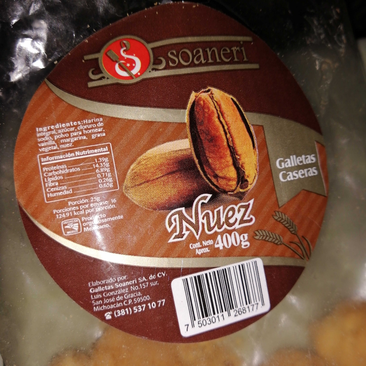 Galletas Caseras de Nuez from Soaneri - Vegan Product Reviews & Ratings ...