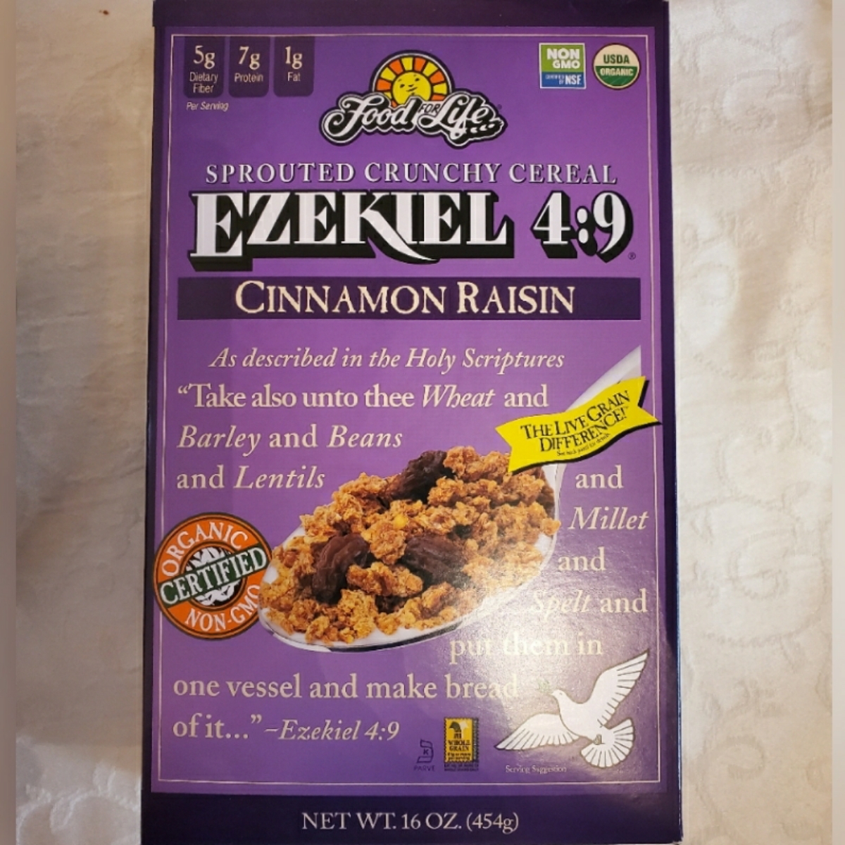 Ezekiel 4:9 Sprouted Crunchy Cereal Cinnamon Raisin from Ezekiel ...