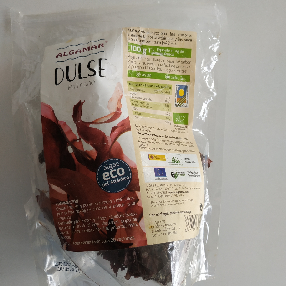 Alga dulse from Algamar - Vegan Product Reviews & Ratings | abillion