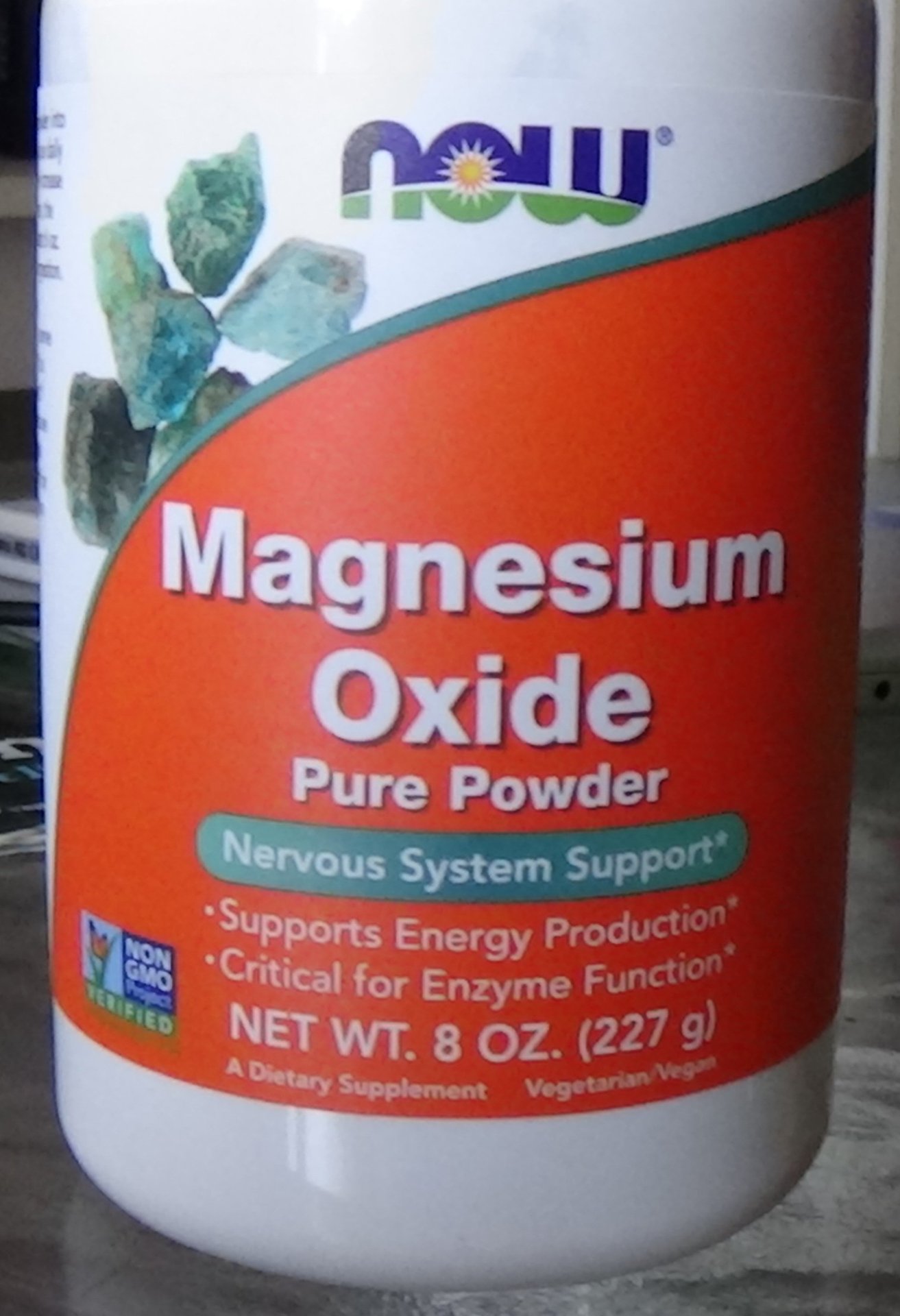Magnesium Oxide pure powder from NOW® - Vegan Product Reviews & Ratings ...